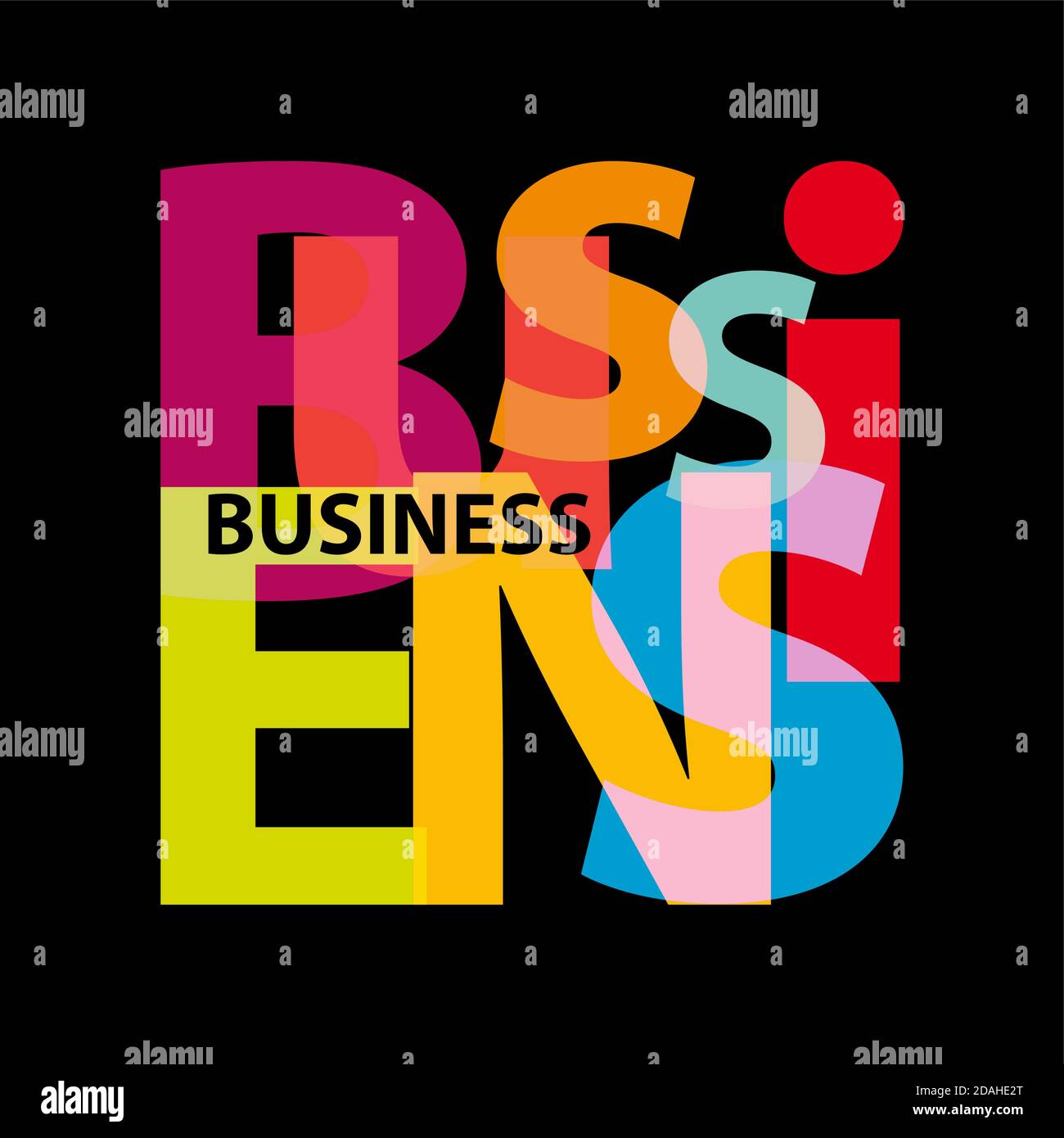 Vector business. Broken text Stock Vector Image & Art - Alamy