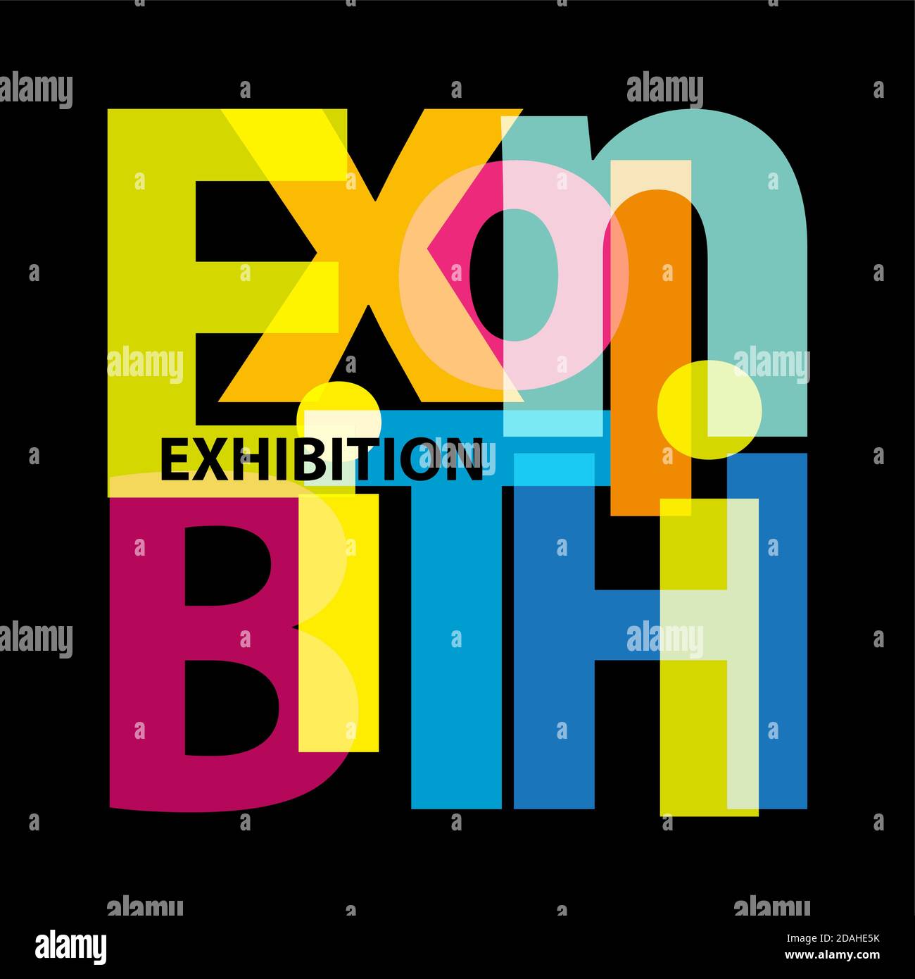 Exhibition poster typography hi-res stock photography and images - Alamy