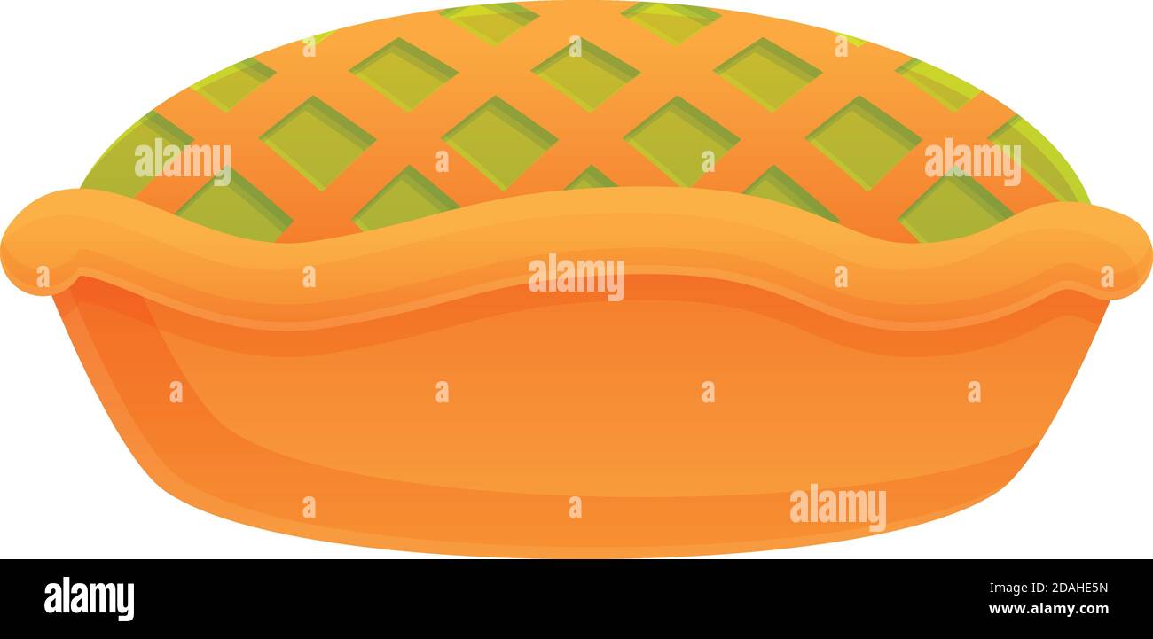 Dessert apple pie icon. Cartoon of dessert apple pie vector icon for ...
