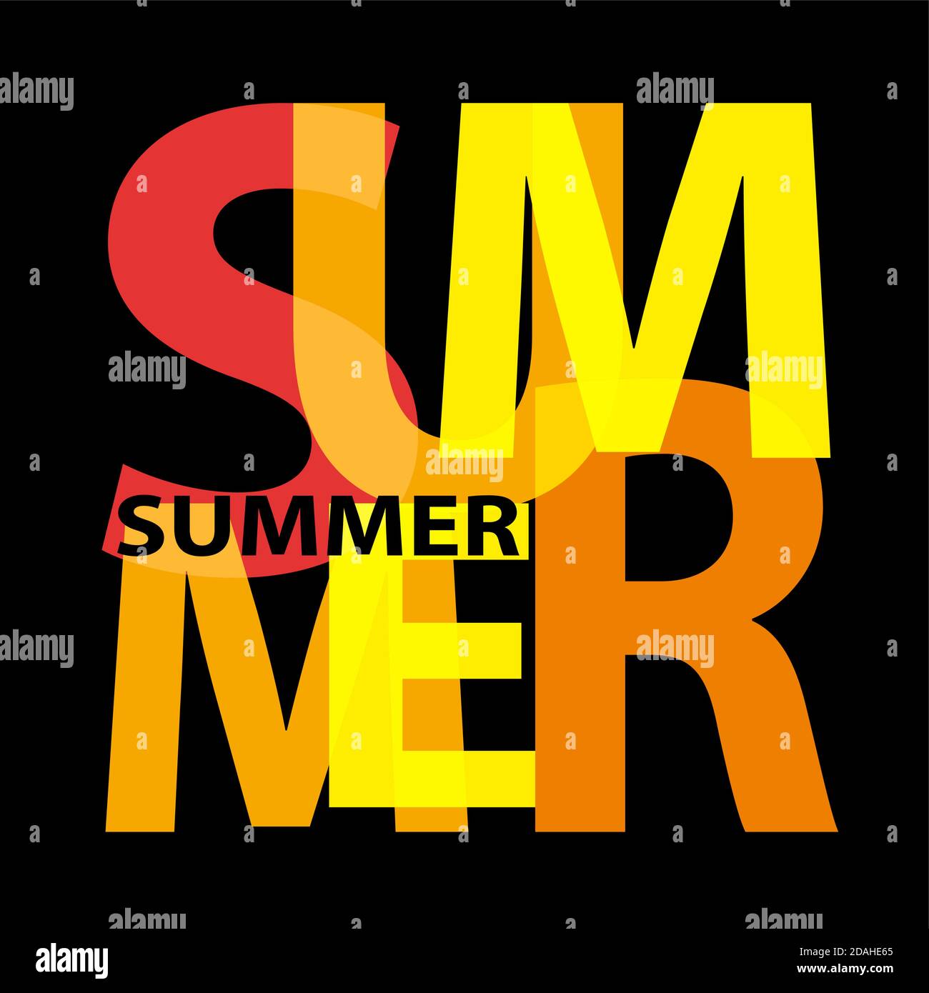 Vector summer. Broken text Stock Vector Image & Art - Alamy