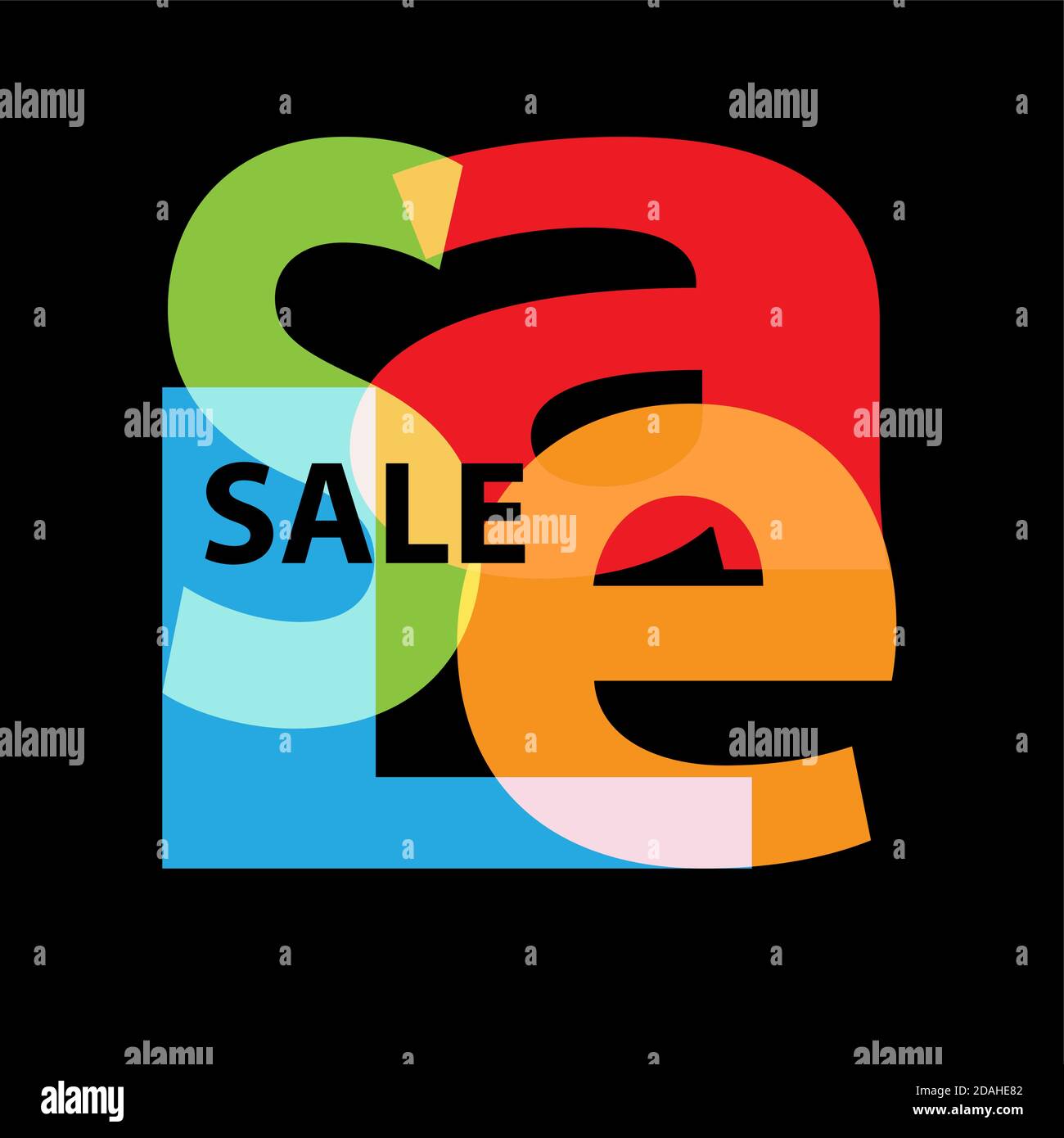 Vector Sale. Broken text Stock Vector Image & Art - Alamy