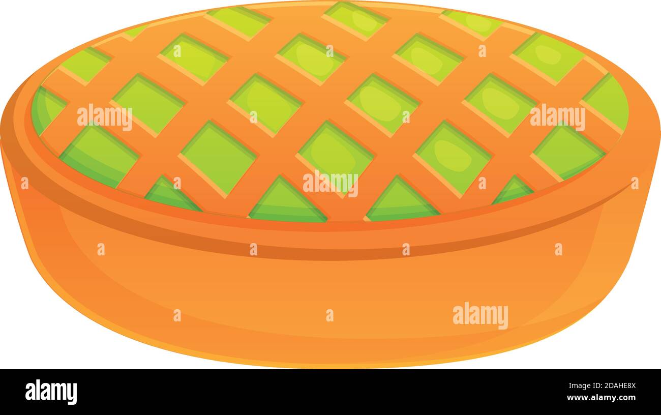 Autumn apple pie icon. Cartoon of autumn apple pie vector icon for web ...