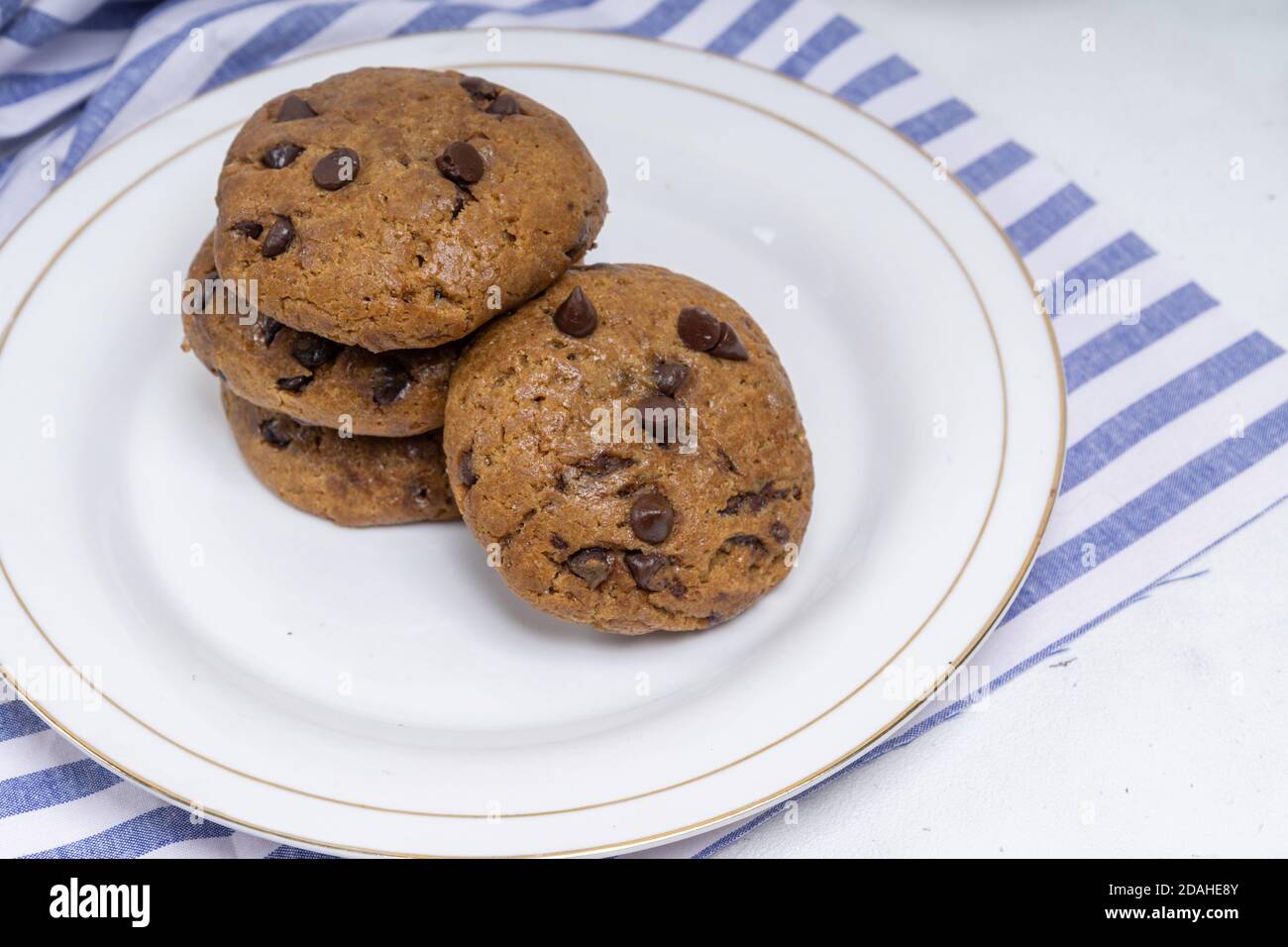 Soft Baked Cookies Stock Photo - Alamy