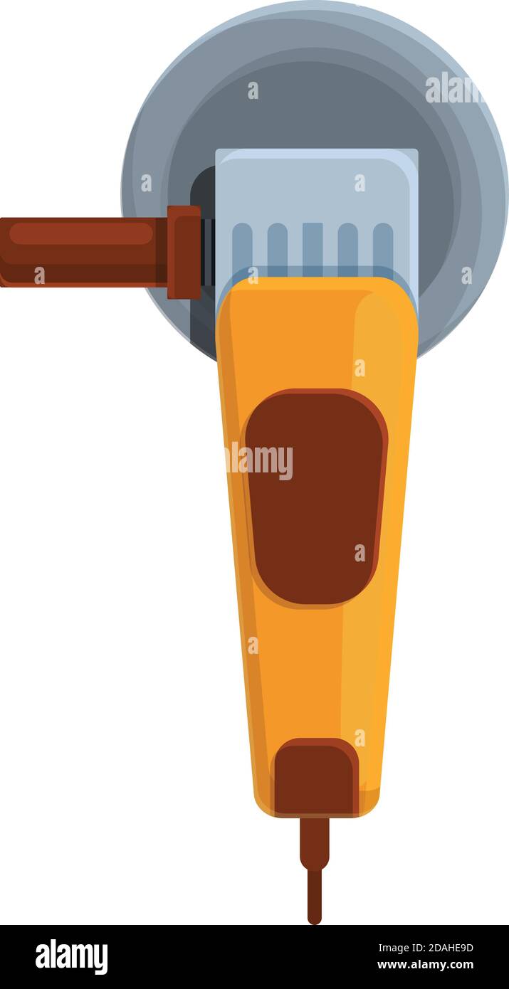 Factory grinding machine icon. Cartoon of factory grinding machine ...