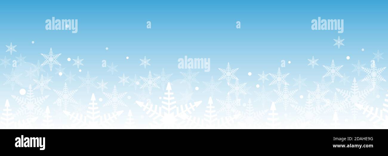 Vector banner, blue winter background with ice and snow Stock Vector ...