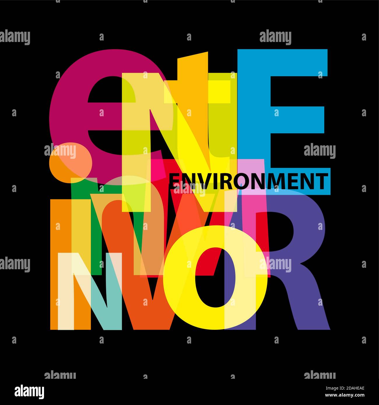 Vector environment. Broken text Stock Vector Image & Art - Alamy