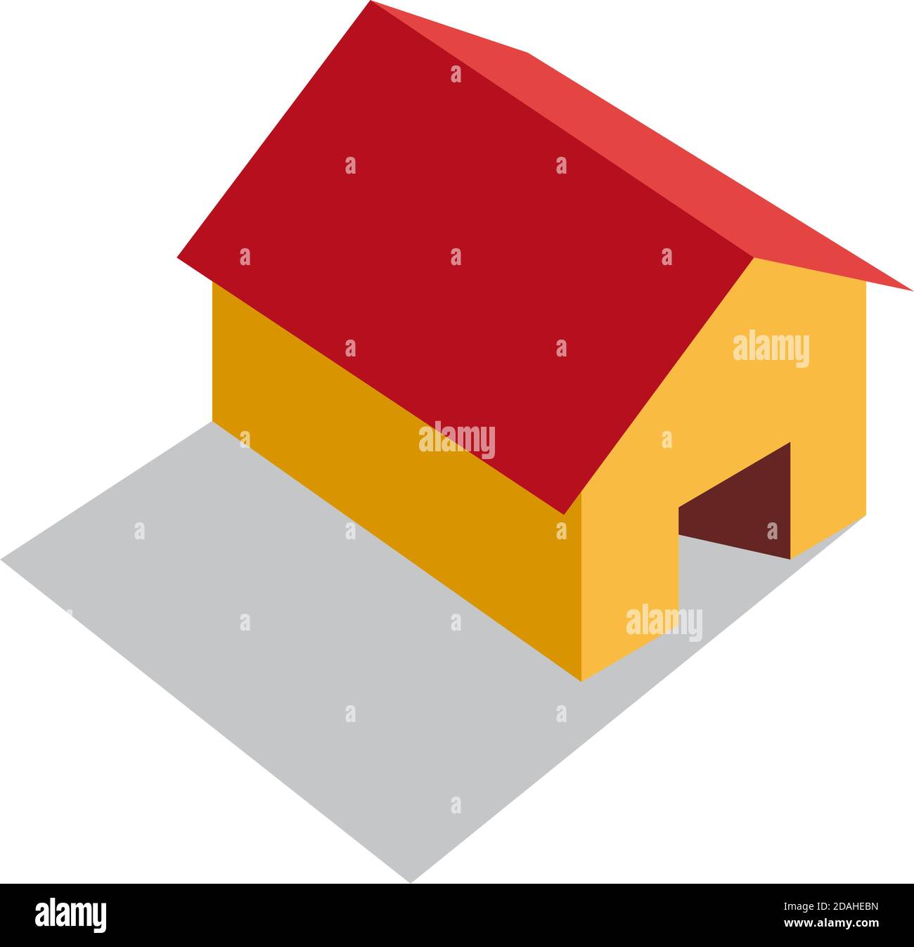 Garden shadow house construction Cut Out Stock Images & Pictures - Alamy