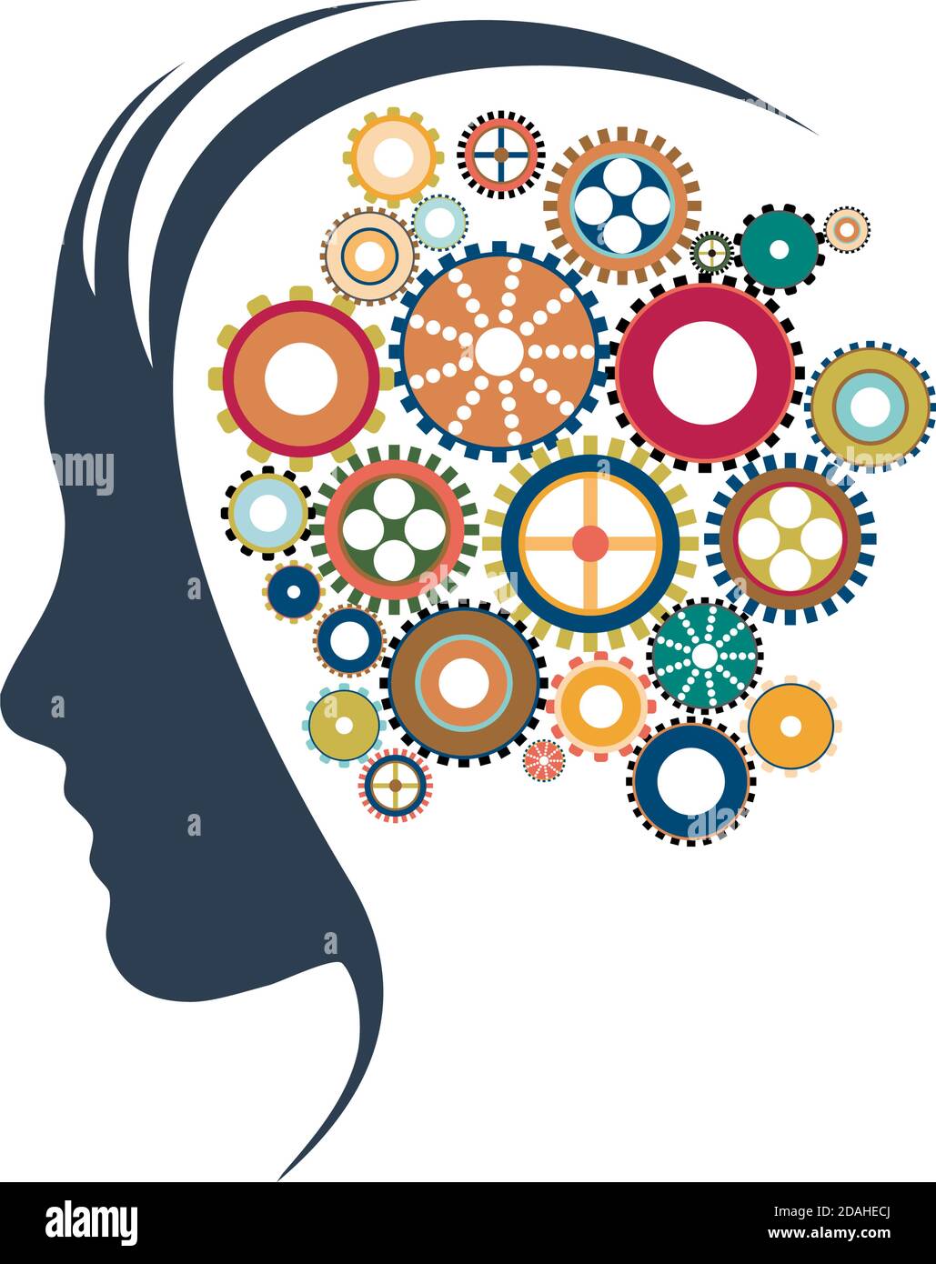 Gears sign icon in Cut Out Stock Images & Pictures - Alamy