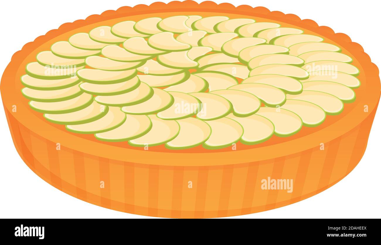 Bakery apple pie icon. Cartoon of bakery apple pie vector icon for web ...