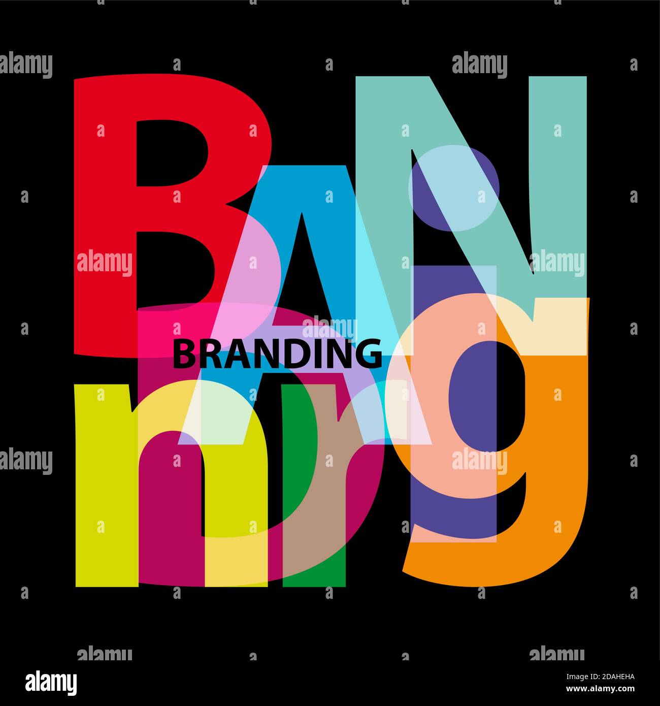 Vector branding. Broken text Stock Vector Image & Art - Alamy