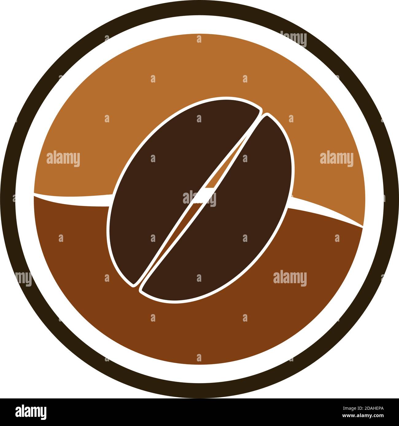 Vector sign coffee bean Stock Vector Image & Art - Alamy