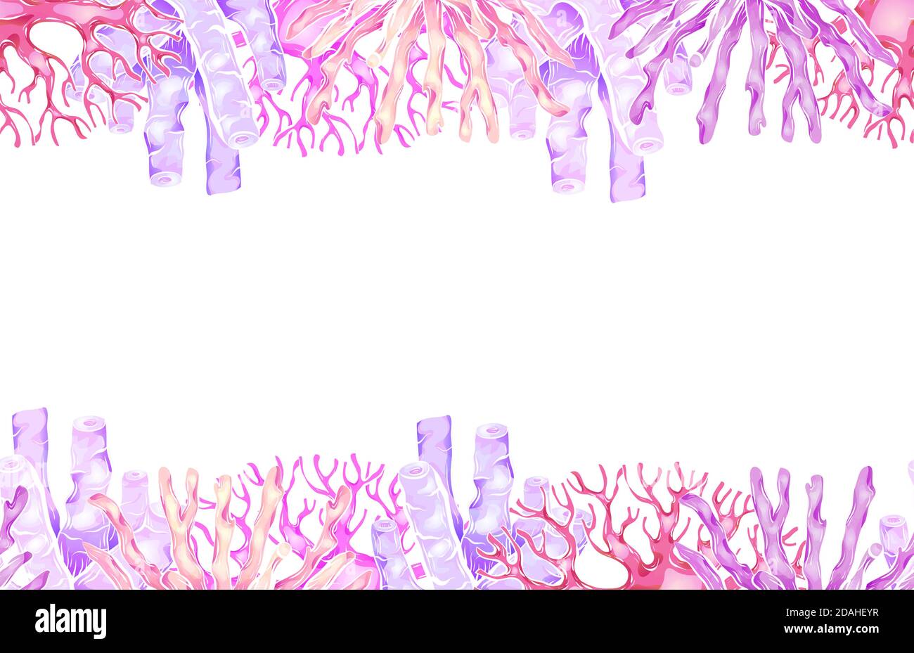 Coral reef sponge corals Stock Vector Images - Alamy