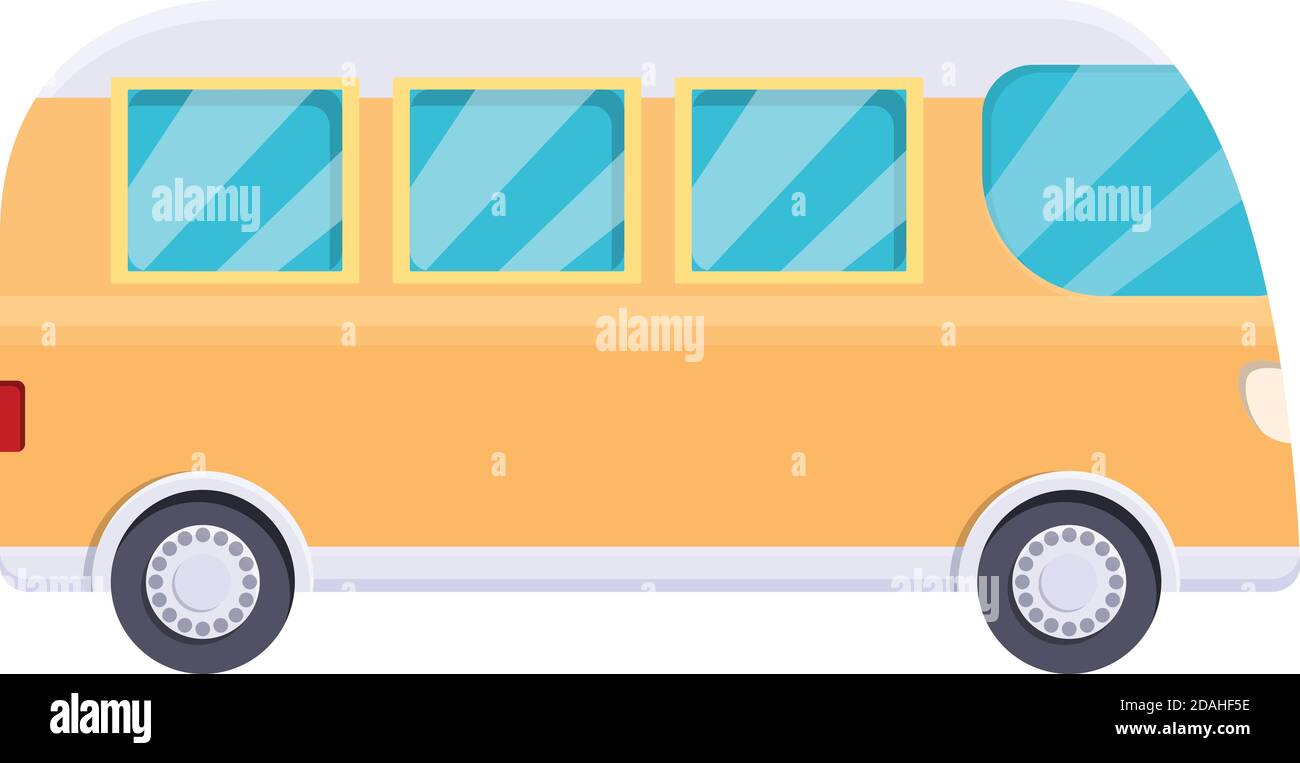 Motorhome bus icon. Cartoon of motorhome bus vector icon for web design ...