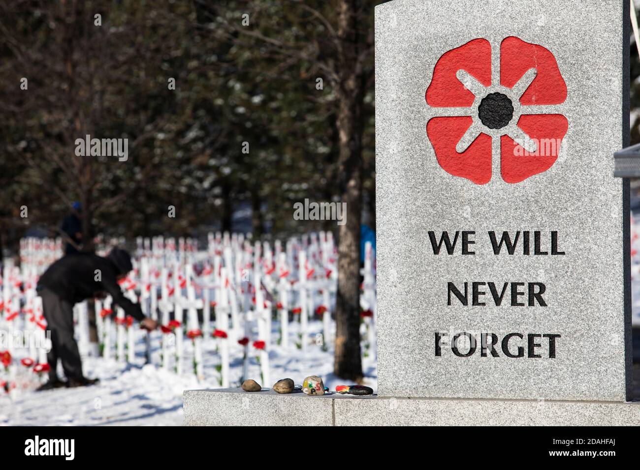 Flag canadian cemetery High Resolution Stock Photography and Images - Alamy
