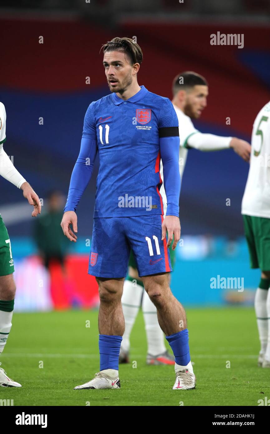 London, UK. 12th Nov, 2020. Jack Grealish (England), at the England v ...