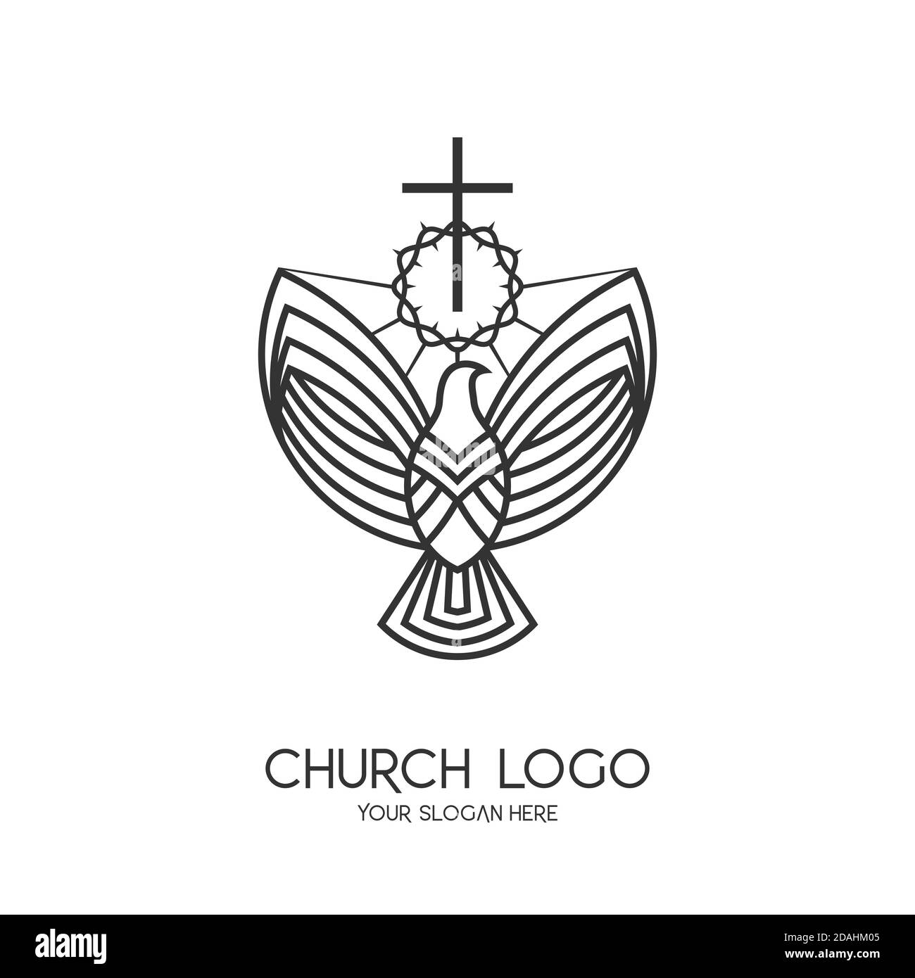 Holy Spirit Christian Church Logo Set Of Church Logo. Holy Spirit