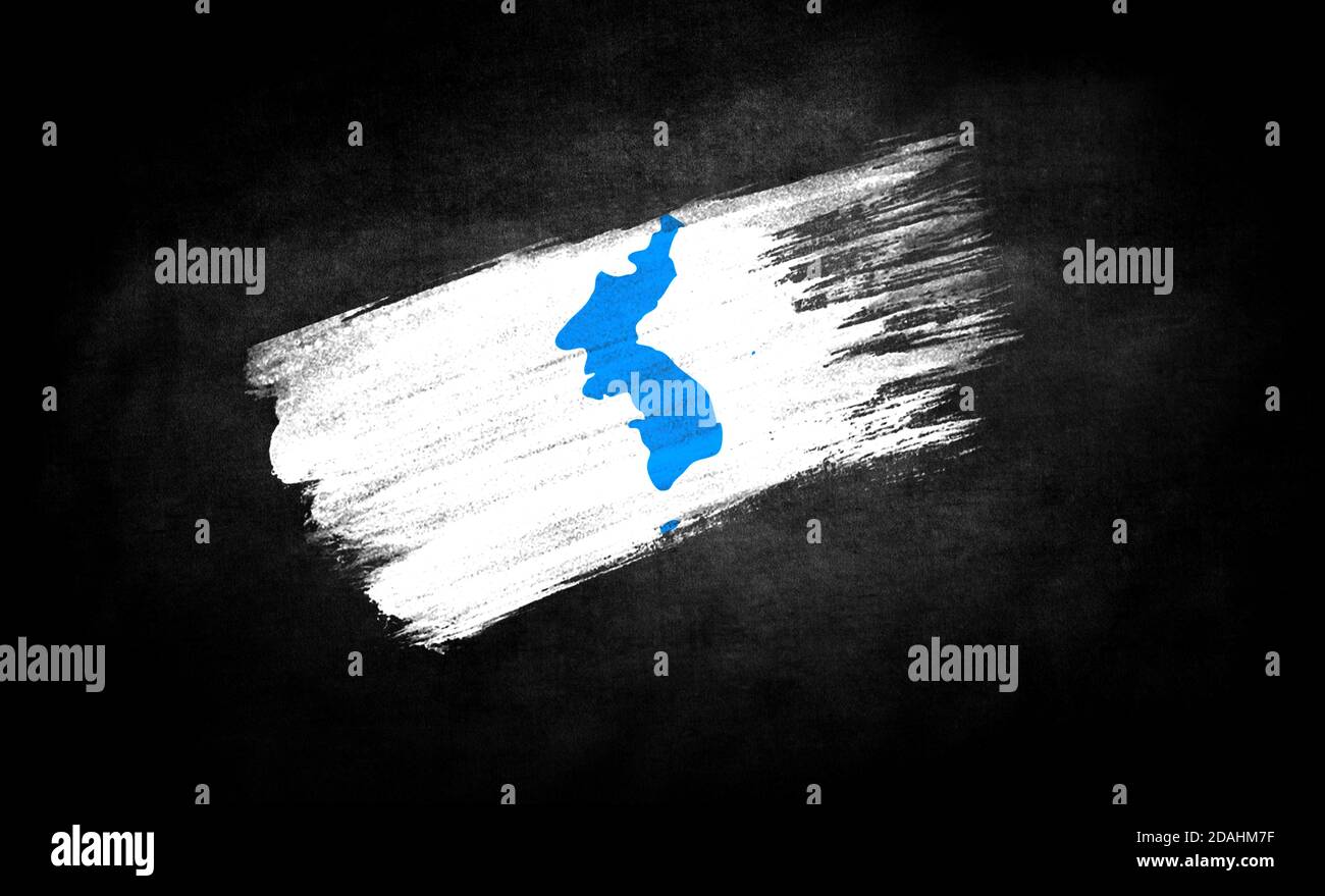 Korean unification flags hi-res stock photography and images - Alamy