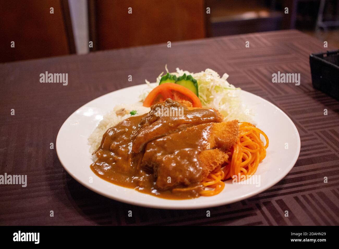 Turkish rice, or Toruko Raisu, one of Nagasaki's specialty dishes Stock ...