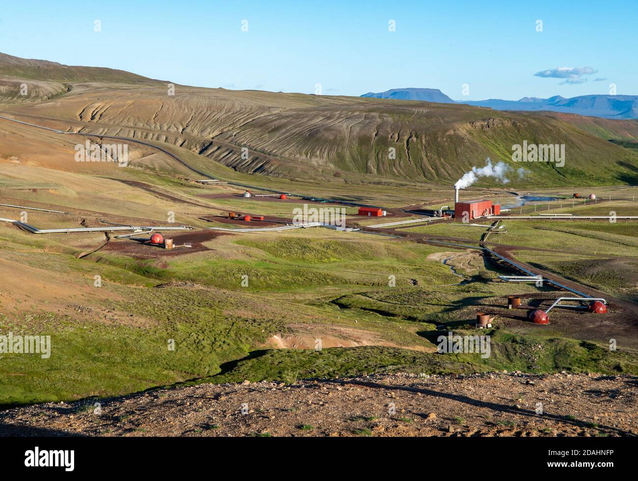 Geothermal power station in Iceland. Generation of ecologically clean ...