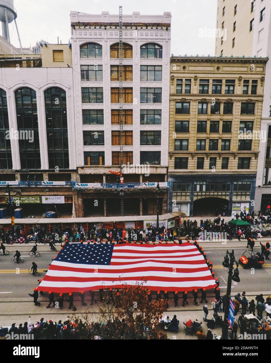 Detroit flag hi-res stock photography and images - Alamy
