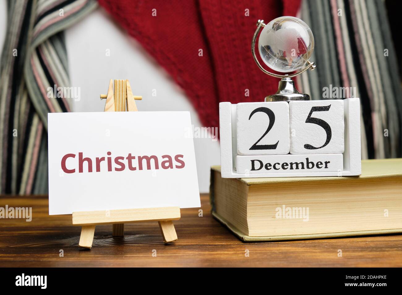 Christmas day of winter month calendar december Stock Photo - Alamy