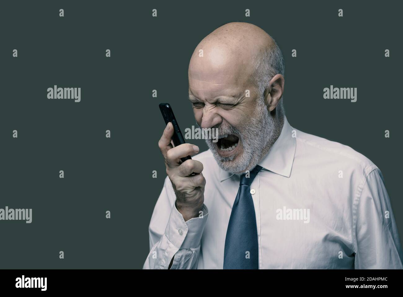 Angry customer on salesman hi-res stock photography and images - Alamy