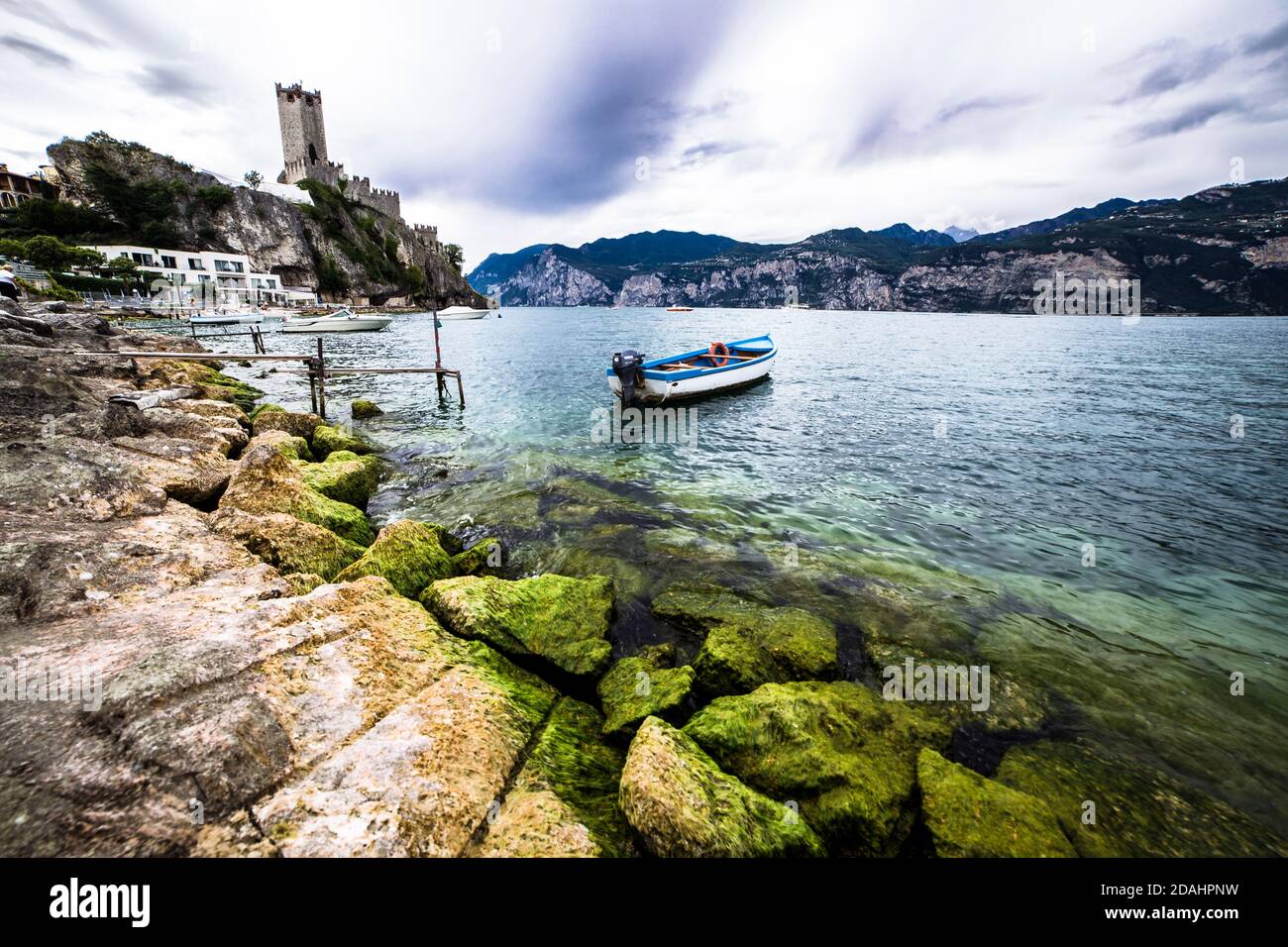 Gardasee italy tower summer hi-res stock photography and images - Alamy