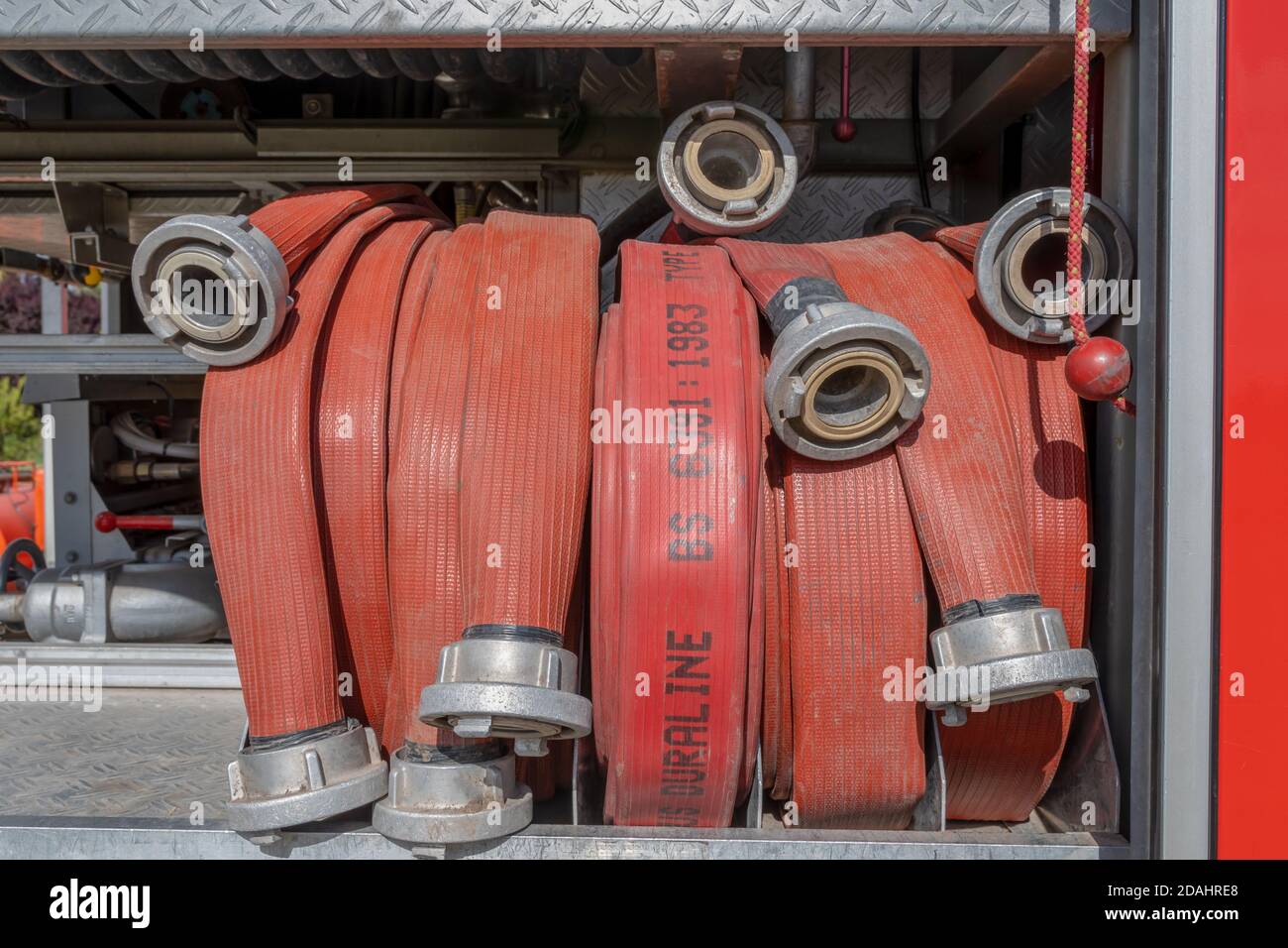 Wrapped fire truck hi-res stock photography and images - Alamy