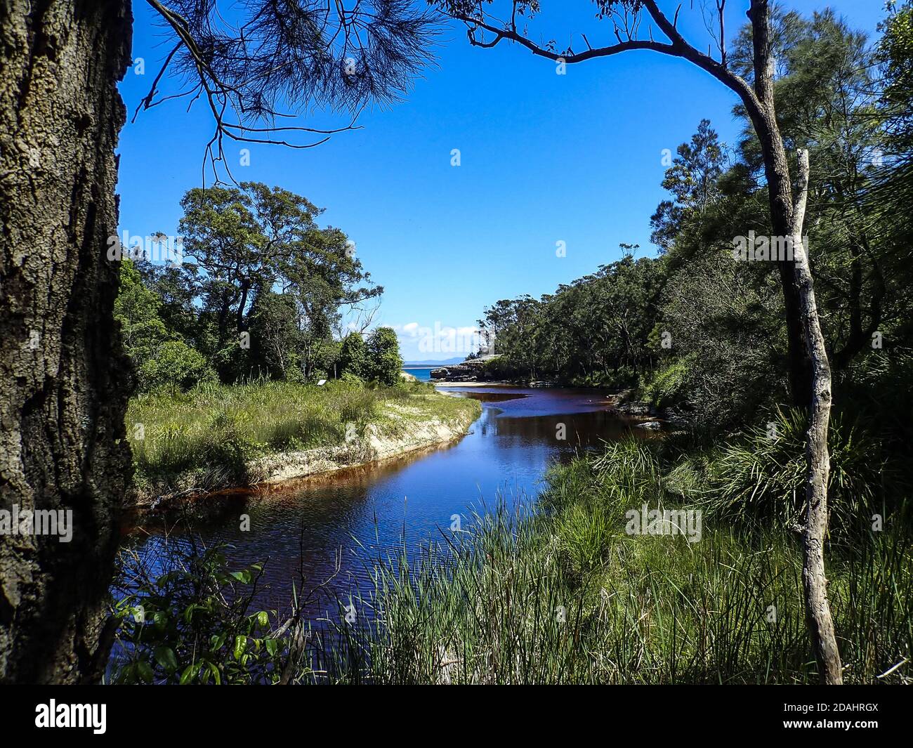 Abrahams Bosom Beach Creek Stock Photo - Alamy