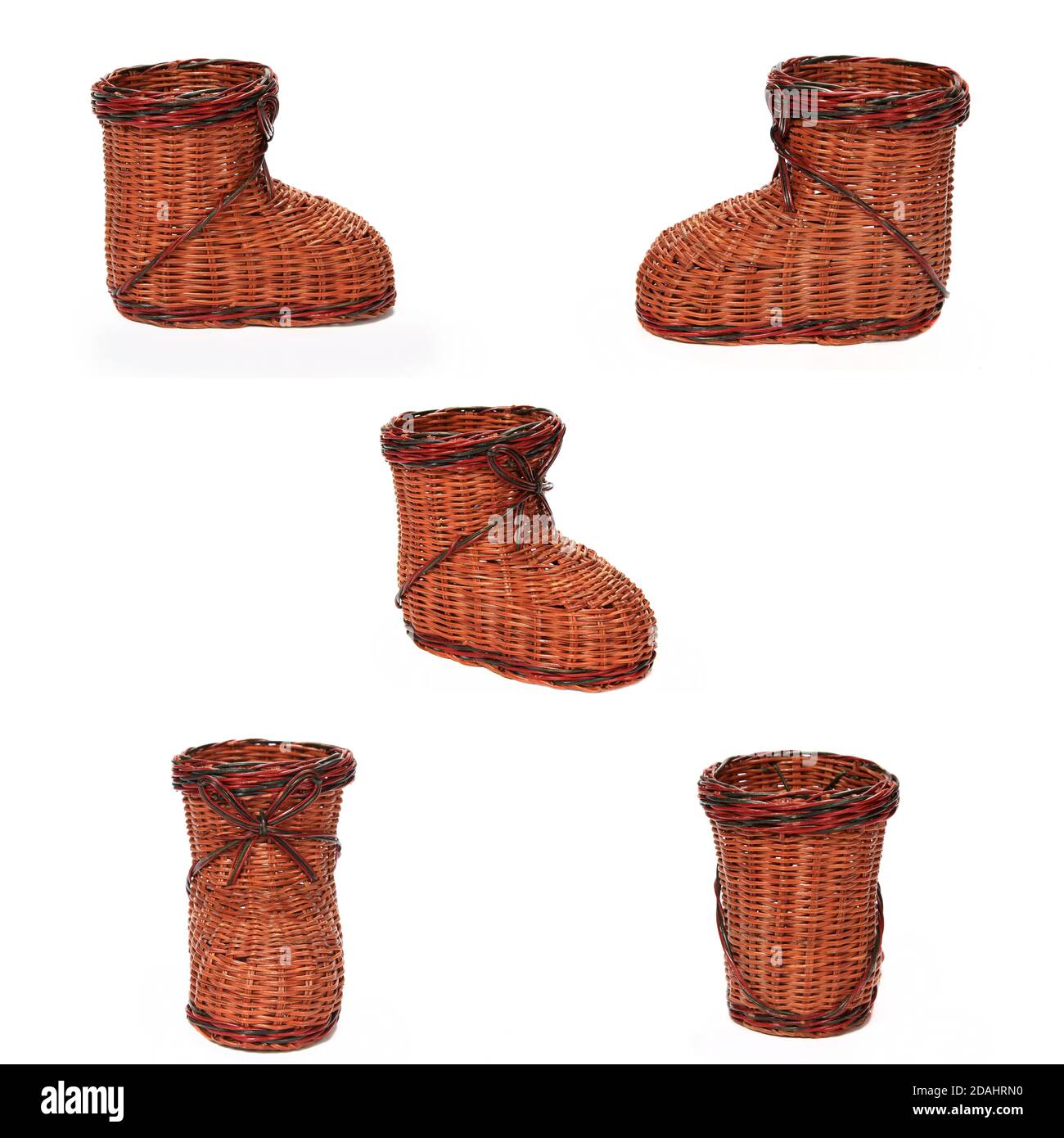 Vertical shot of a Christmas boot from different angles Stock Photo - Alamy