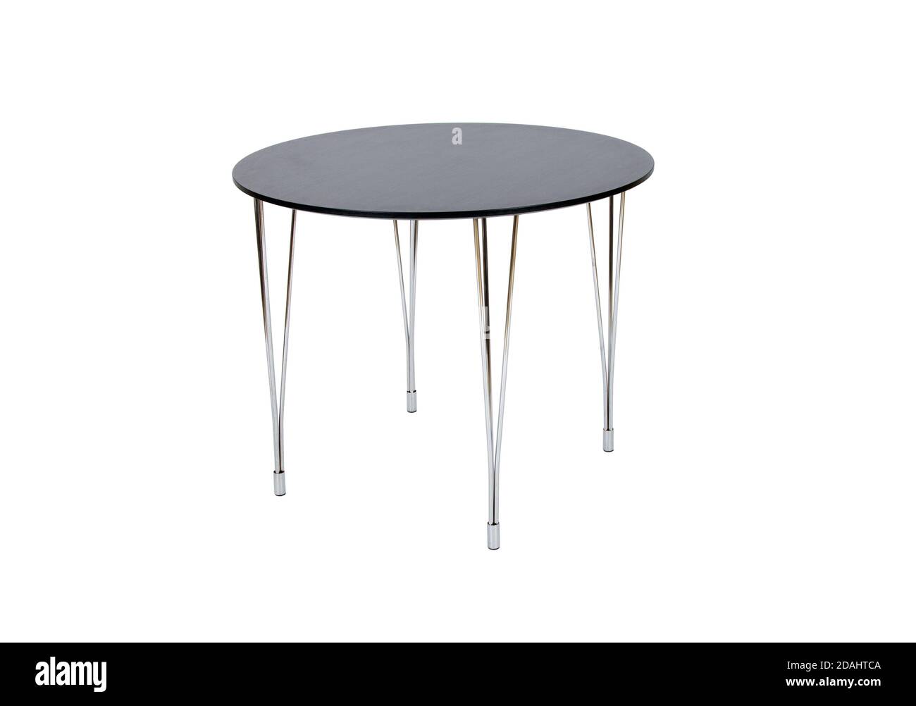 Round table isolated on a white background Stock Photo - Alamy