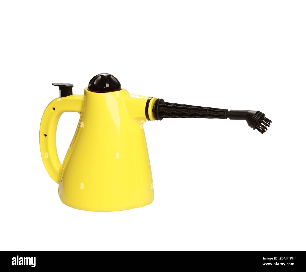 Yellow steam cleaner isolated on white background Stock Photo - Alamy