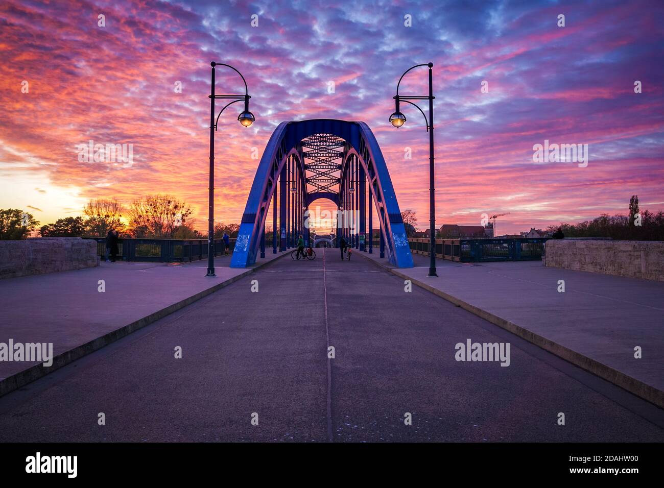 The Starbridge (called Sternbrücke) in Magdeburg, Germany Stock Photo ...