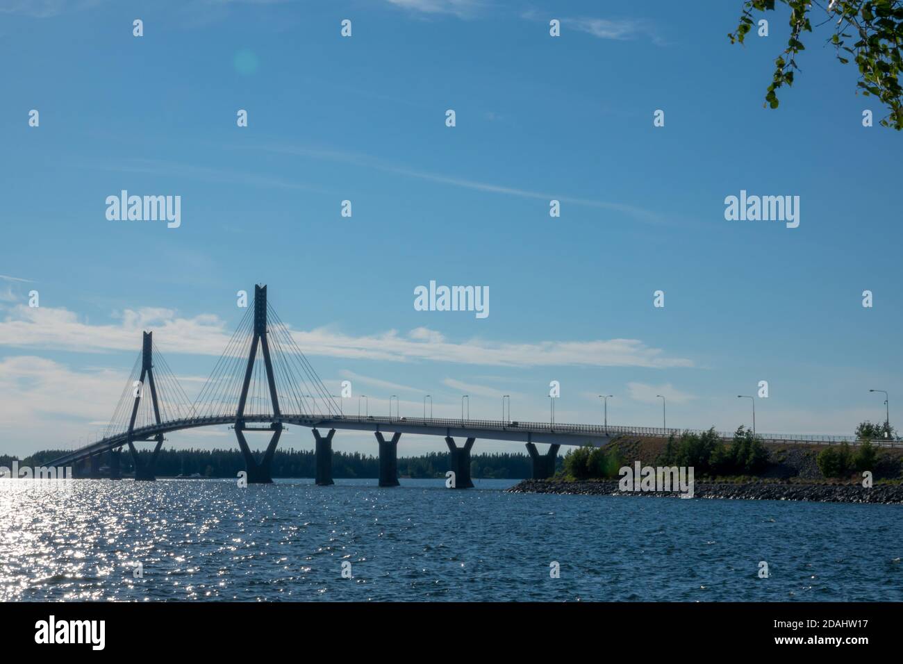 Long bridge called Replot (Finnish: Raippaluoto). It is is a cable ...