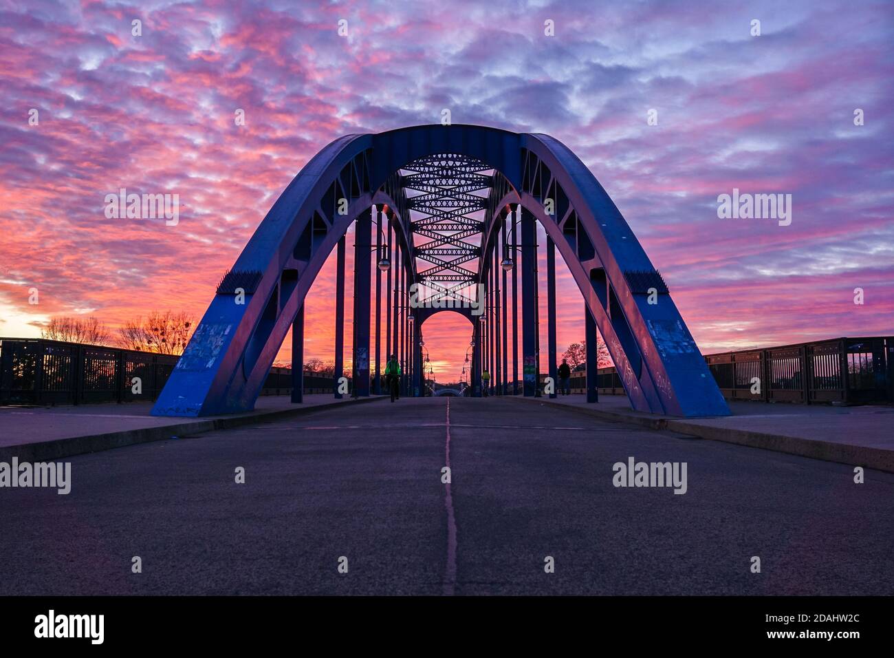 The Starbridge (called Sternbrücke) in Magdeburg, Germany Stock Photo ...