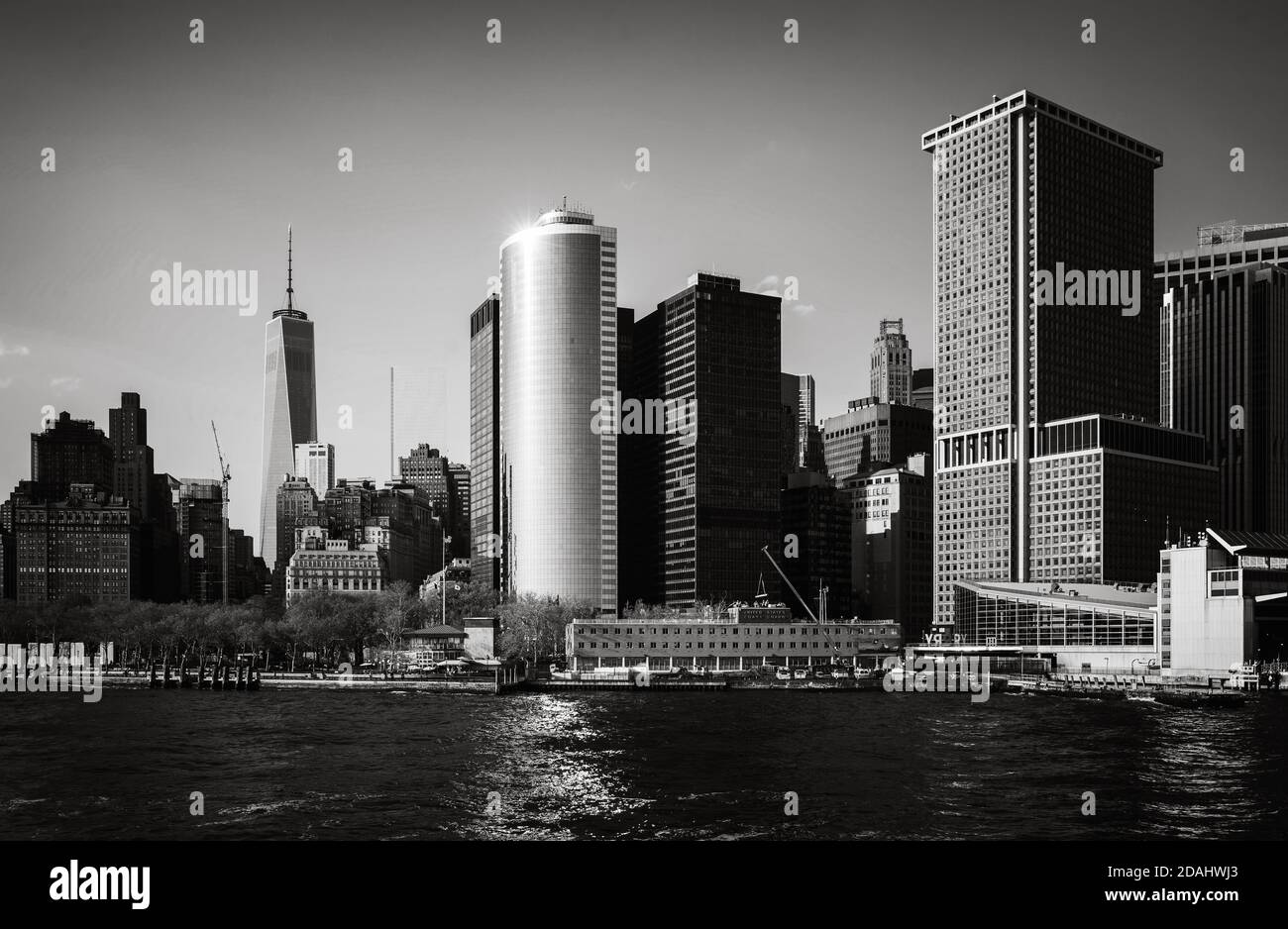 NEW YORK, USA - May 04, 2015: Staten Island Ferry Whitehall Terminal in ...