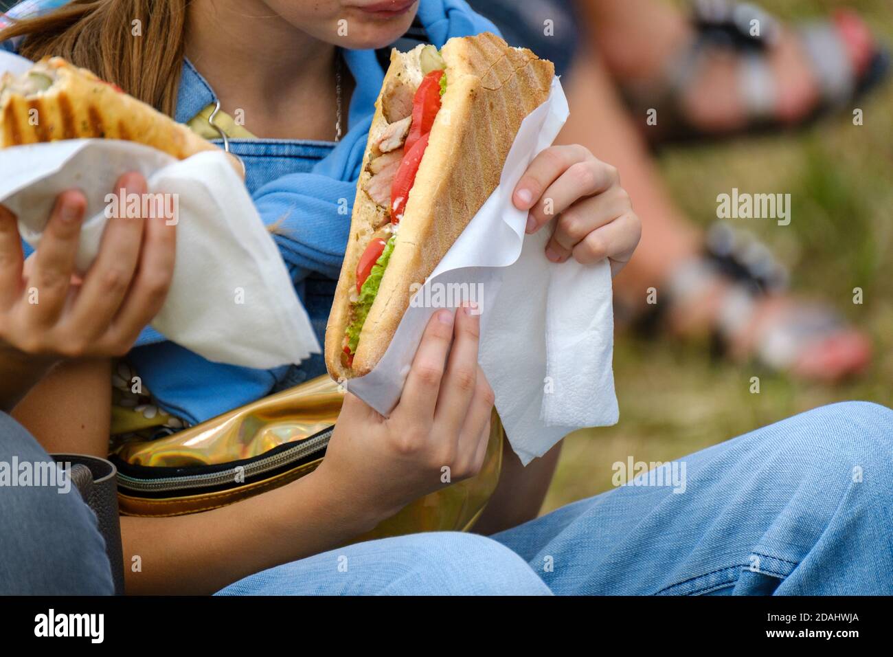 Crop faceless girl in hi-res stock photography and images - Alamy
