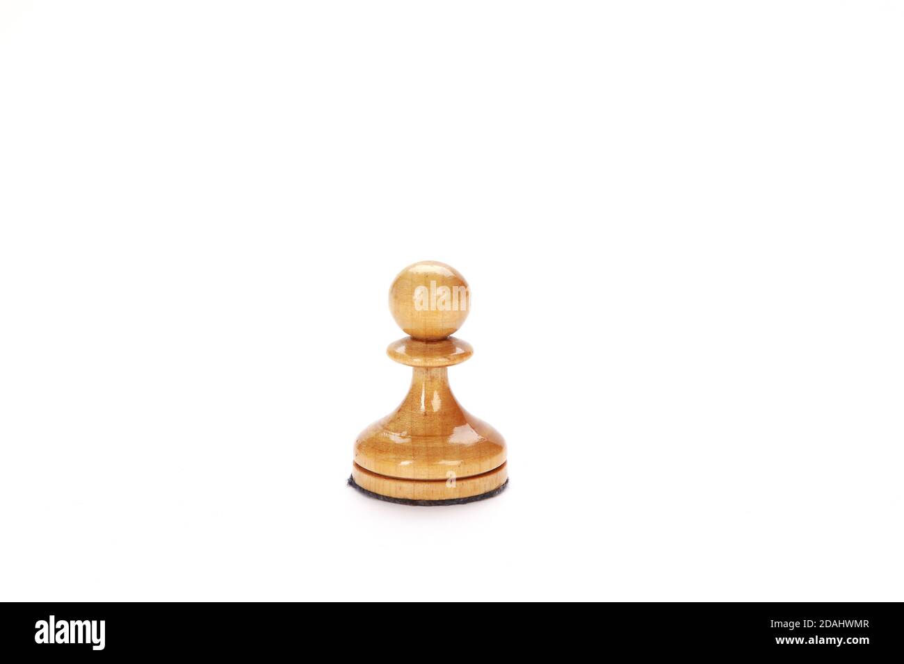 White chess pawn isolated on a white background Stock Photo - Alamy