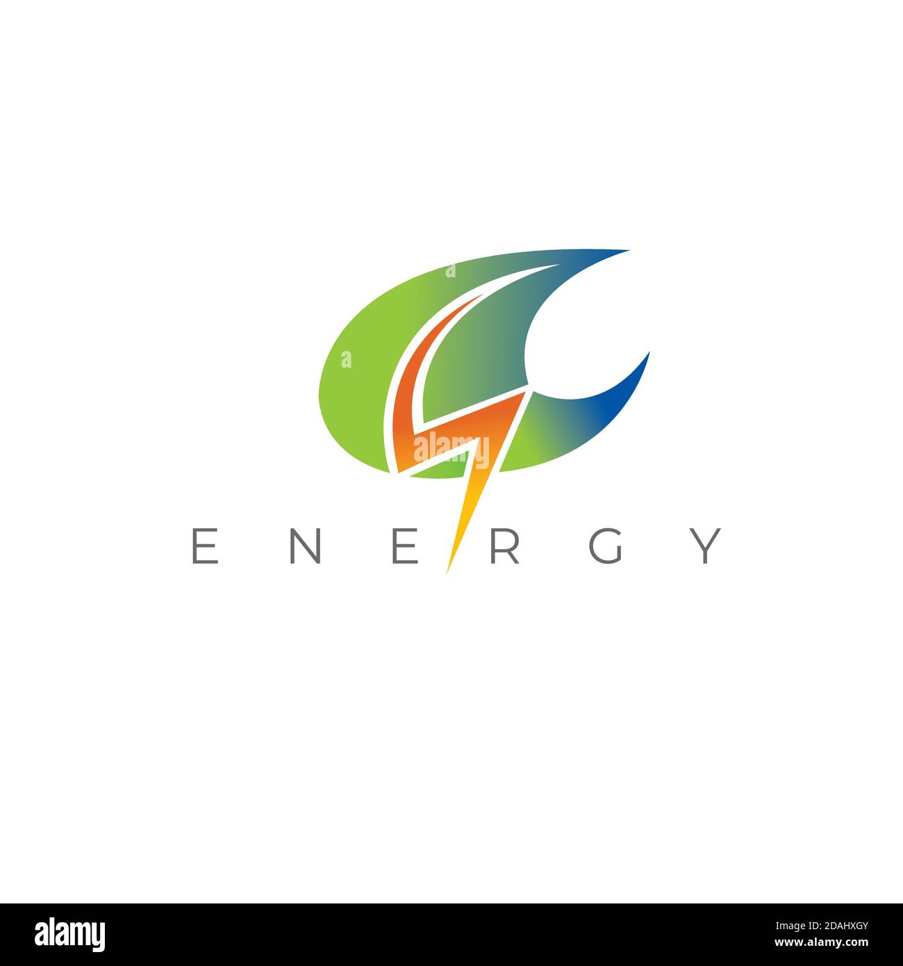 Green energy vector logo. Energy emblem Stock Vector Image & Art - Alamy