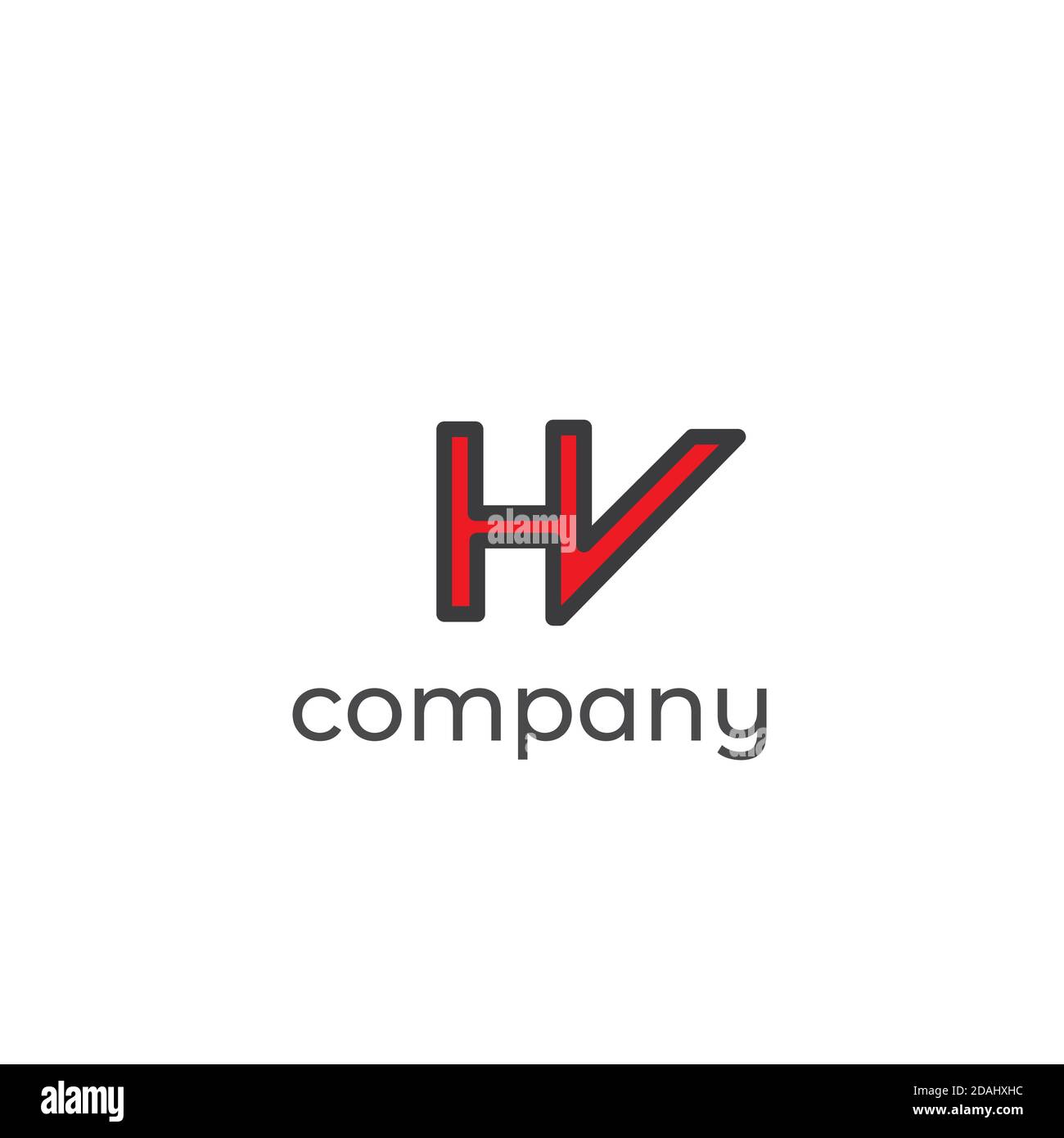 H,V letters vector logo. H,V letters emblem Stock Vector Image & Art ...