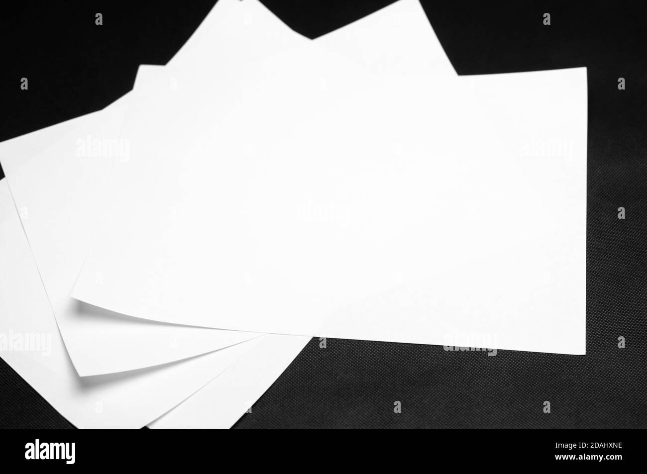 Blank papers template Black and White Stock Photos & Images - Alamy