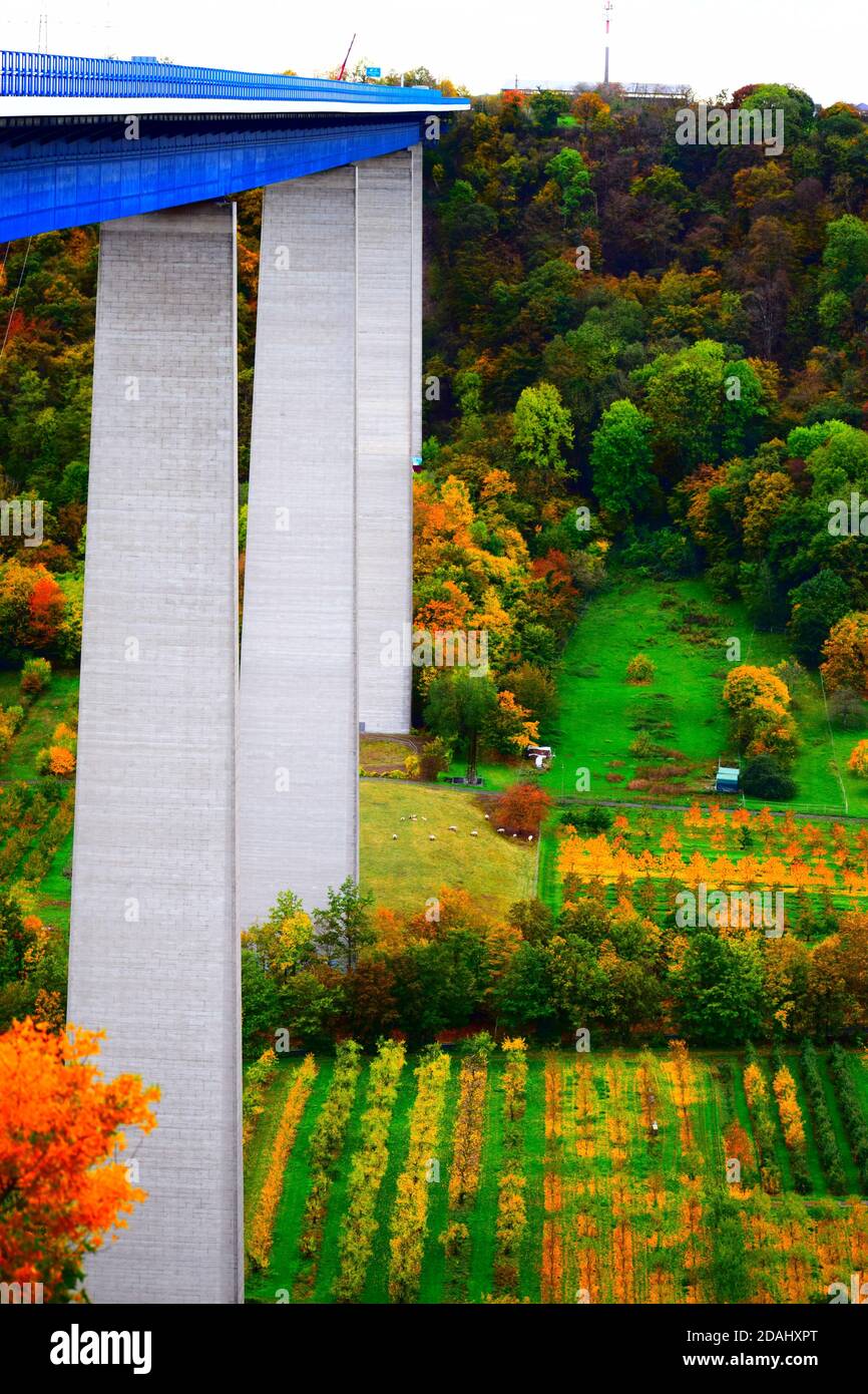 Autobahn bridge of the A61, Moseltalbrücke Stock Photo - Alamy