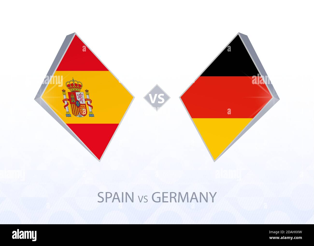 Football match germany vs spain Stock Vector Images - Alamy