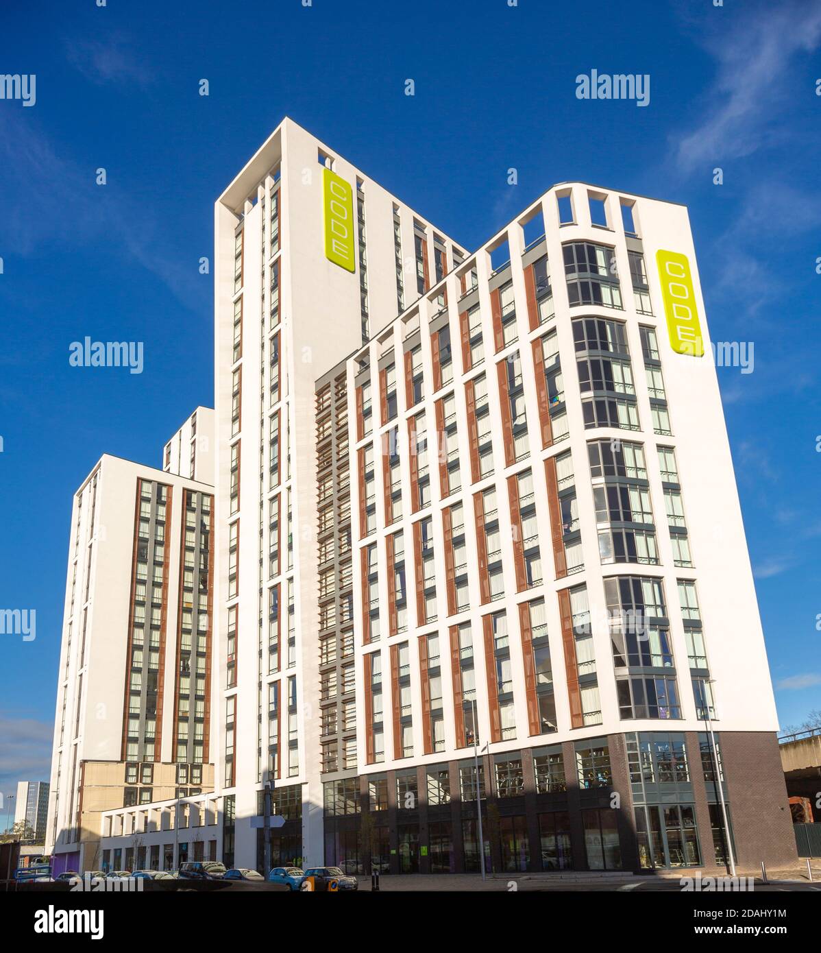 CODE building modern architecture high rise student accommodation, city ...