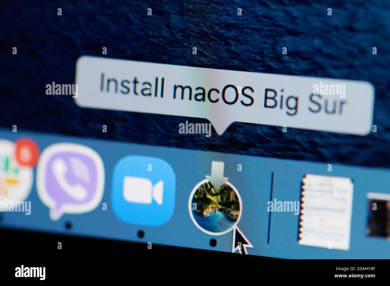 New york, USA - November 13, 2020: Install macOs Big Sur new system on ...