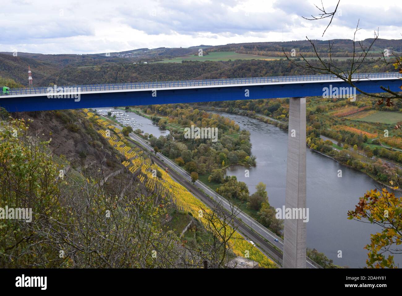 Autobahn bridge of the A61, Moseltalbrücke Stock Photo - Alamy