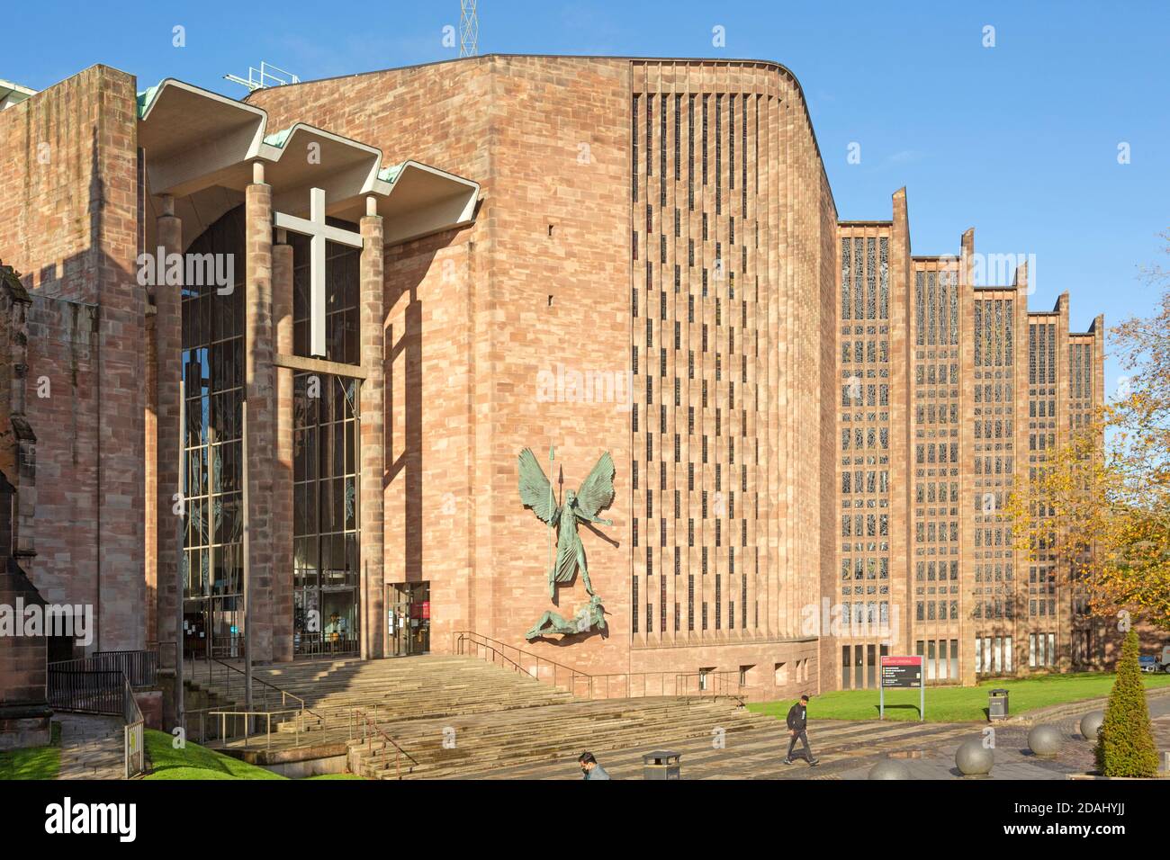 Coventry cathedral church, city centre of Coventry, West Midlands ...