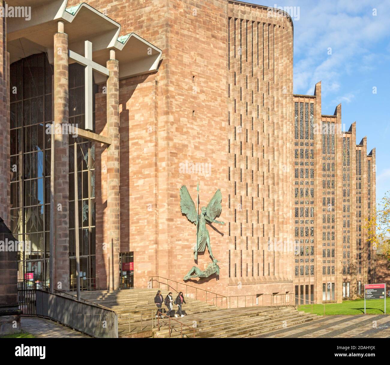 Coventry cathedral church, city centre of Coventry, West Midlands ...