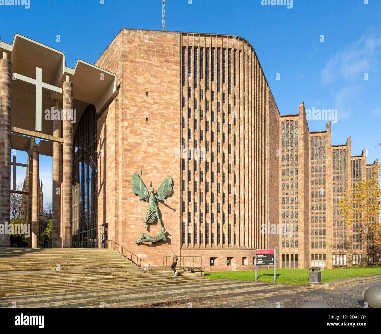 Coventry cathedral church, city centre of Coventry, West Midlands ...