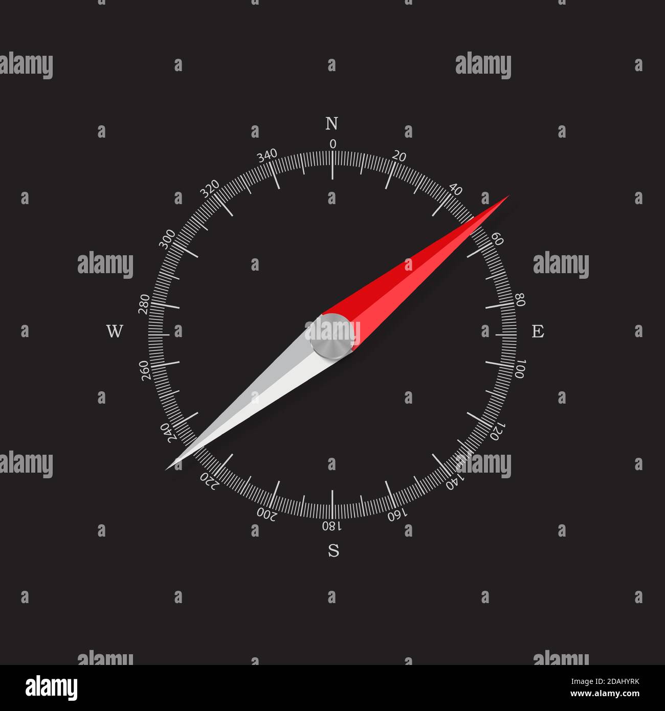 Compass direction icon for web design isolated on white background ...